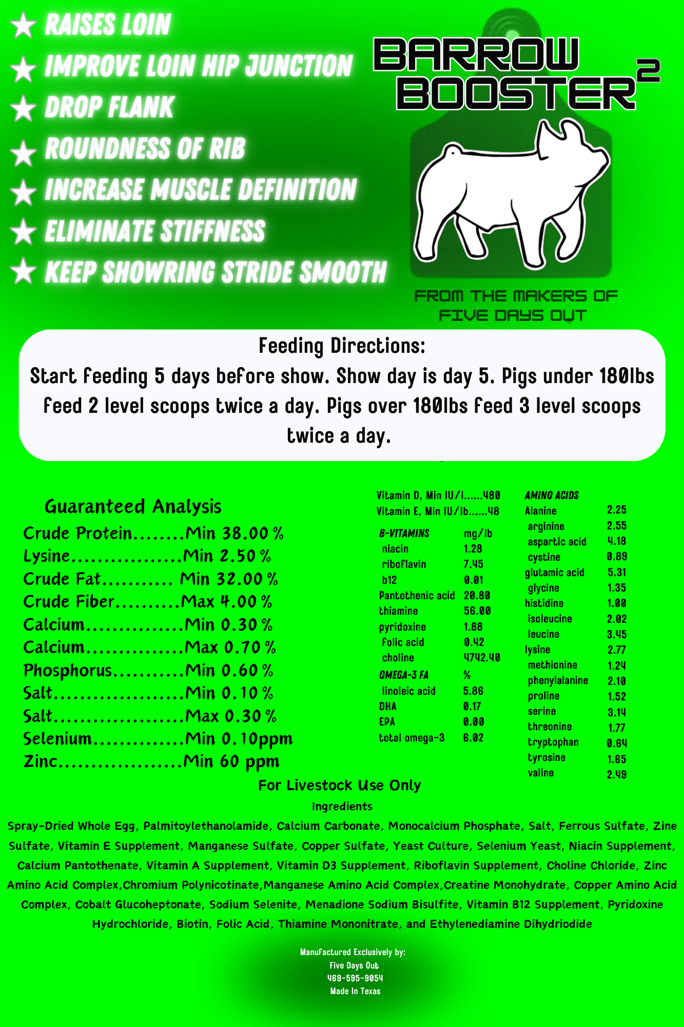 Barrow Booster - Wallen Club Lambs | 5 Days Out